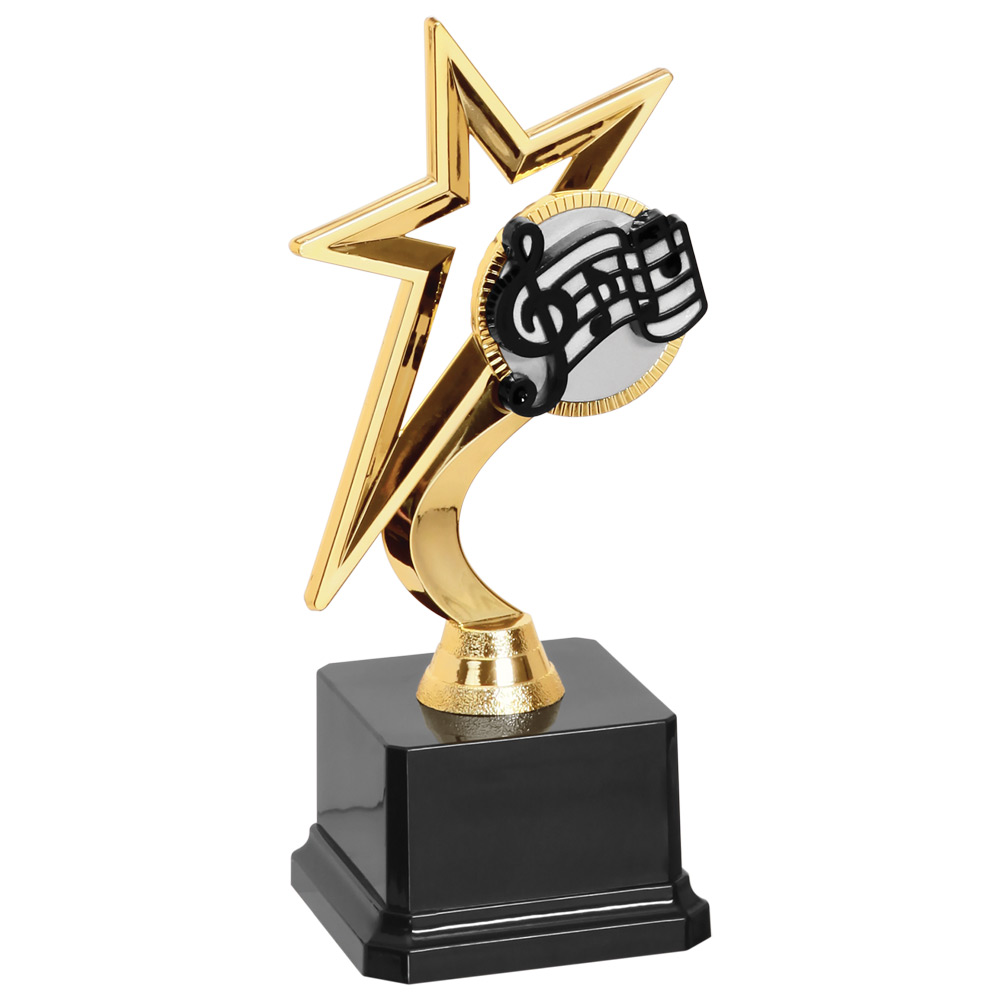 6 1/2" Gold Star Music Figure - Awards for Less