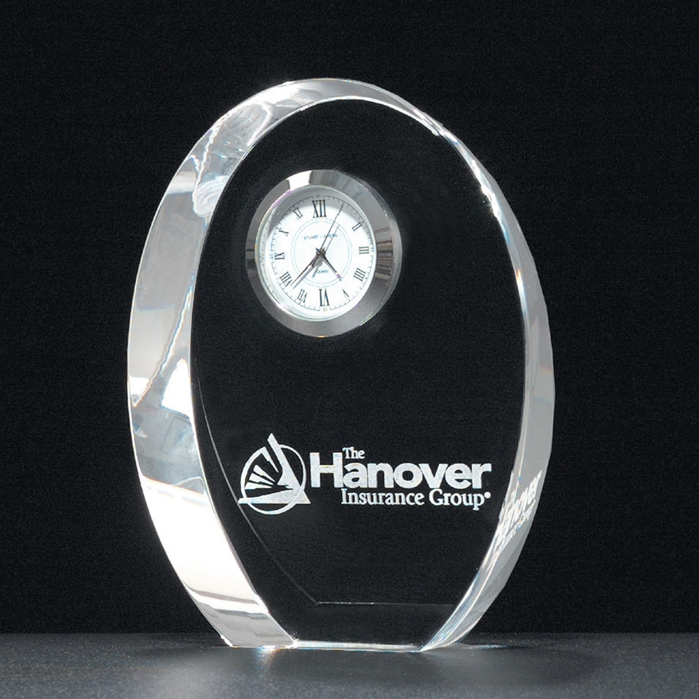 Crystal Desk Clock - Awards for Less