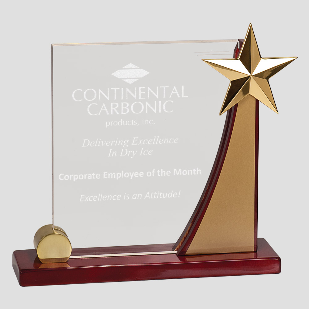 Swooping Rising Star Acrylic - Awards for Less