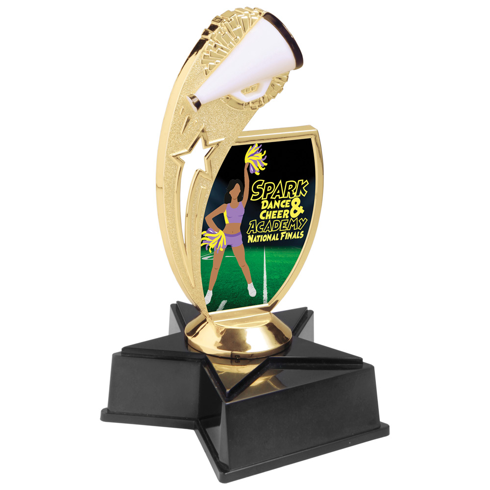 6" Cheer Sublimatable Insert Holder Figure - Awards for Less