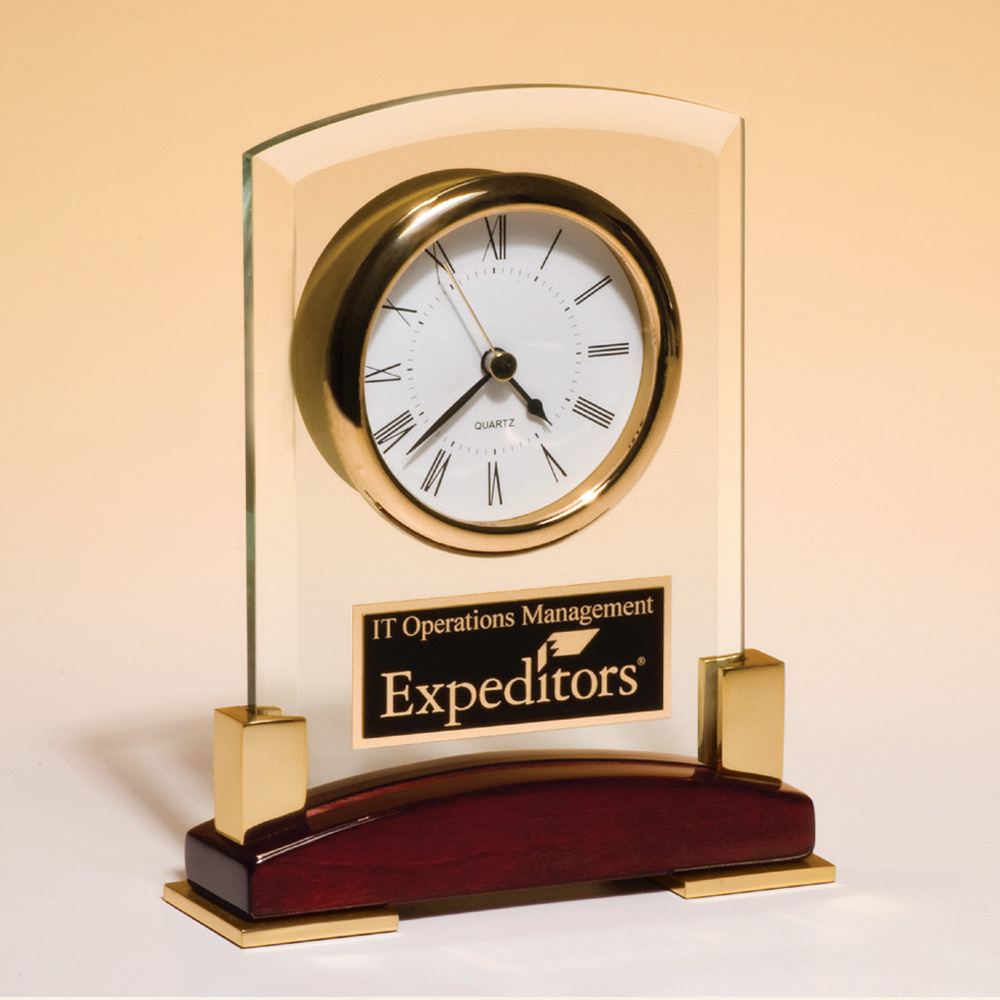 Glass Clock - Awards for Less